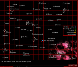 Interstellar Map | Flash Trek (Star Trek Fan Based Game) Wiki | Fandom
