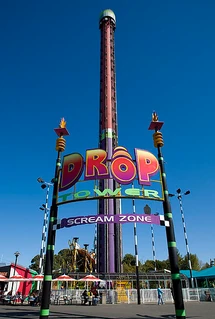 Drop Tower: Scream Zone (Carowinds) | Flat Ride Wiki | Fandom