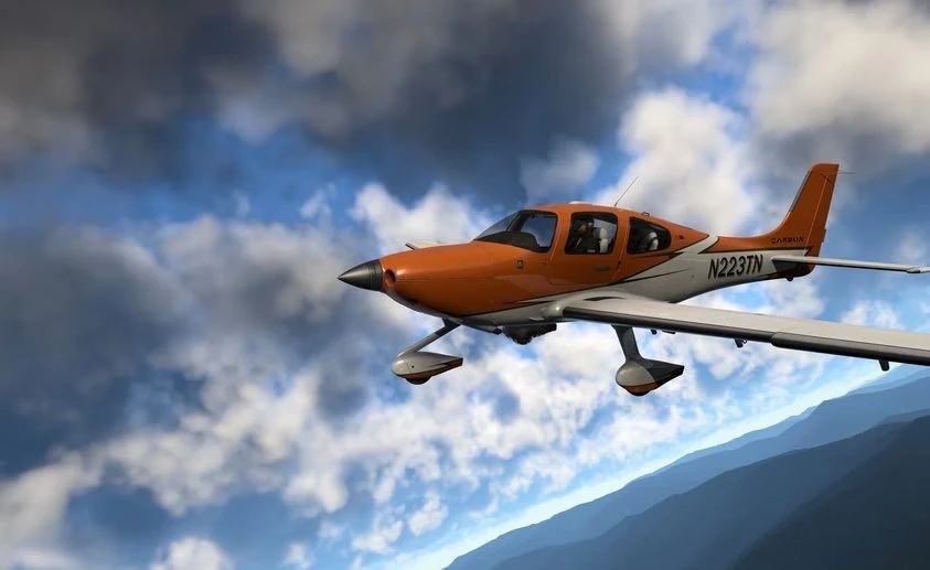 Cirrus Sr22 In Flight