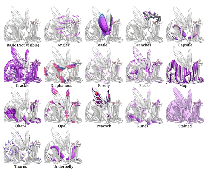 Genes/Veilspun | Flight Rising Wiki | Fandom