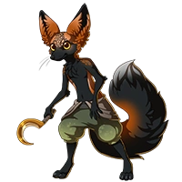 Charcoal Kitsune | Flight Rising Wiki | Fandom
