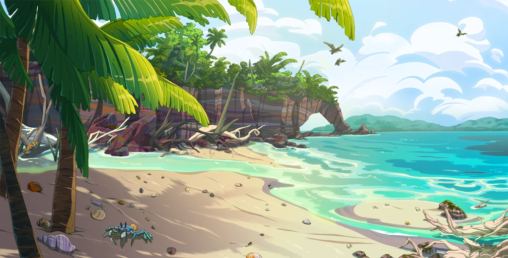 Scene: Tropical Cove | Flight Rising Wiki | Fandom