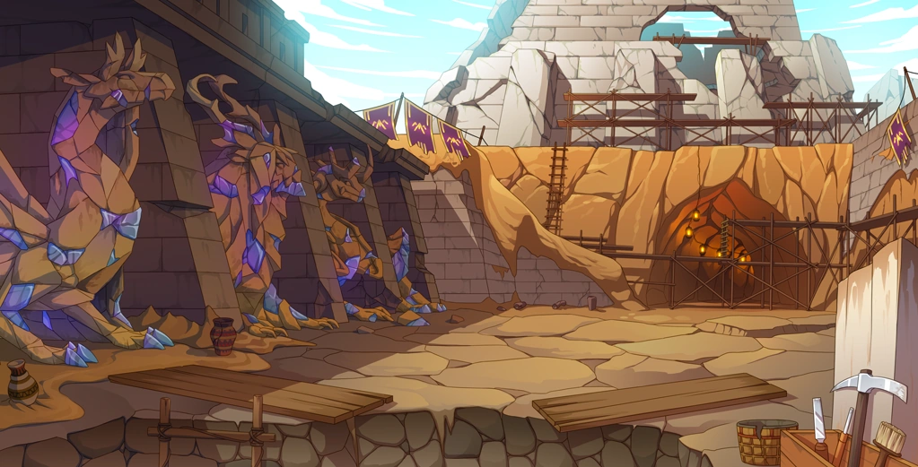 Scene: Earthshaker's Domain | Flight Rising Wiki | Fandom