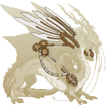 Gold Steampunk Wings | Flight Rising Wiki | Fandom