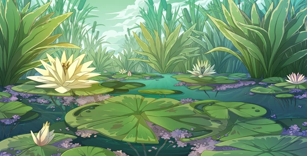 Scene: Lilypad Pool | Flight Rising Wiki | Fandom