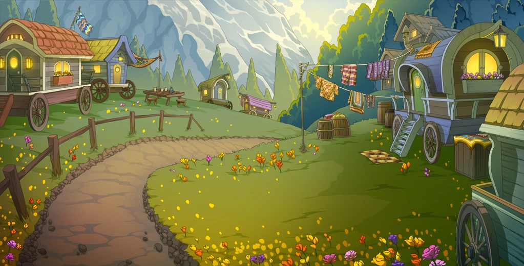 Scene: Longneck Caravan | Flight Rising Wiki | Fandom