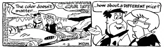 April 1995 comic strips | The Flintstones | Fandom
