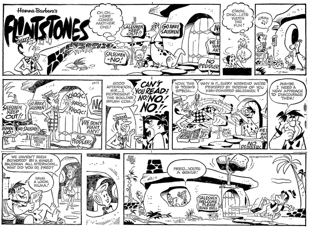 October 1965 comic strips | The Flintstones | Fandom