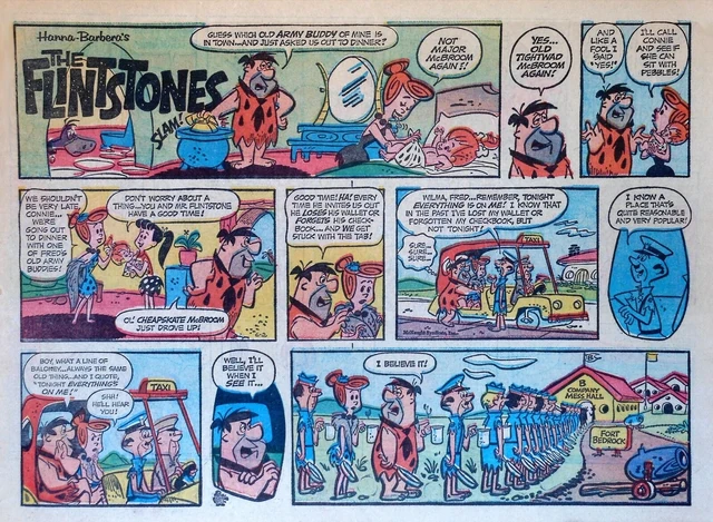 June 1963 comic strips | The Flintstones | Fandom