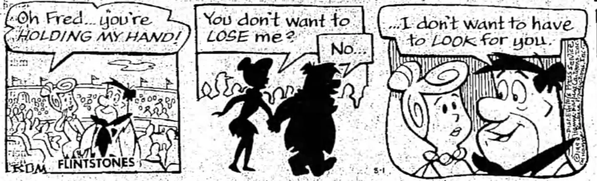August 1998 comic strips | The Flintstones | Fandom