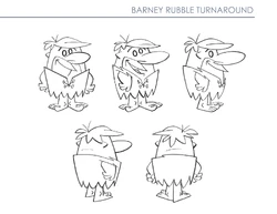 barney rubble coloring pages