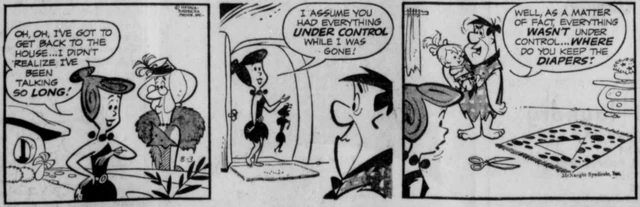August 1963 comic strips | The Flintstones | Fandom