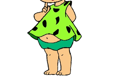 coloring pages of pebbles flintstone