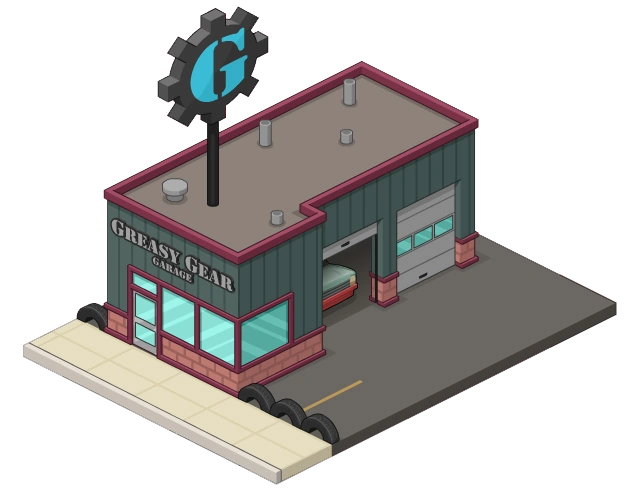 Greasy Gear Garage | Flipline Studios Wiki Español | Fandom