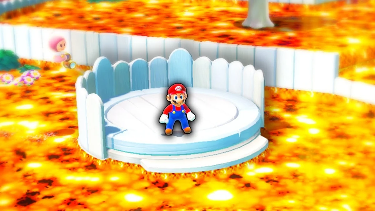 Super Mario 3D World, but the Floor is Lava | Mario Maker Cinematic ...