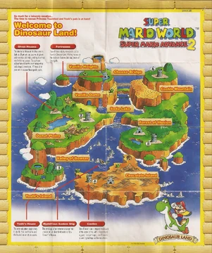 Super Mario World Map Poster