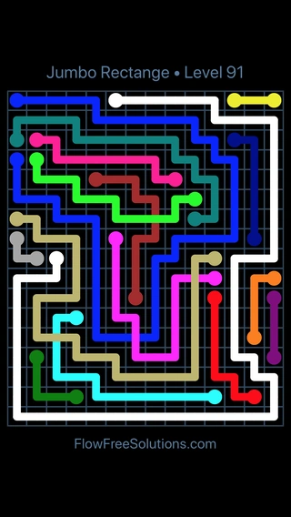 Jumbo Rectangle Pack Levels (91-120)/Bridges | Flow Free Wiki | Fandom