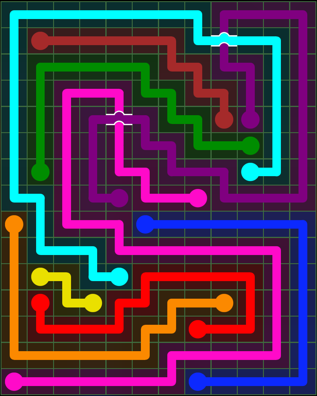 Extreme Rectangle Pack Levels (121-150)/Bridges | Flow Free Wiki | Fandom
