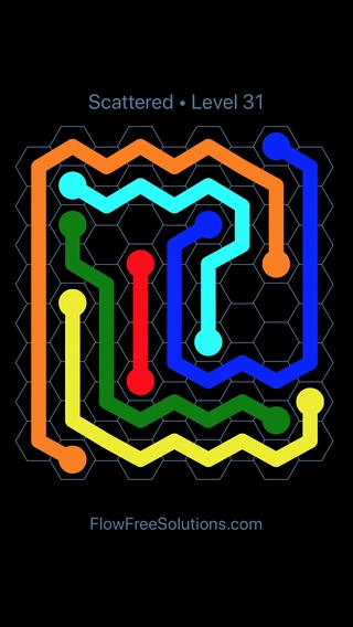 Scattered Pack Levels (31-60)/Hexes | Flow Free Wiki | Fandom