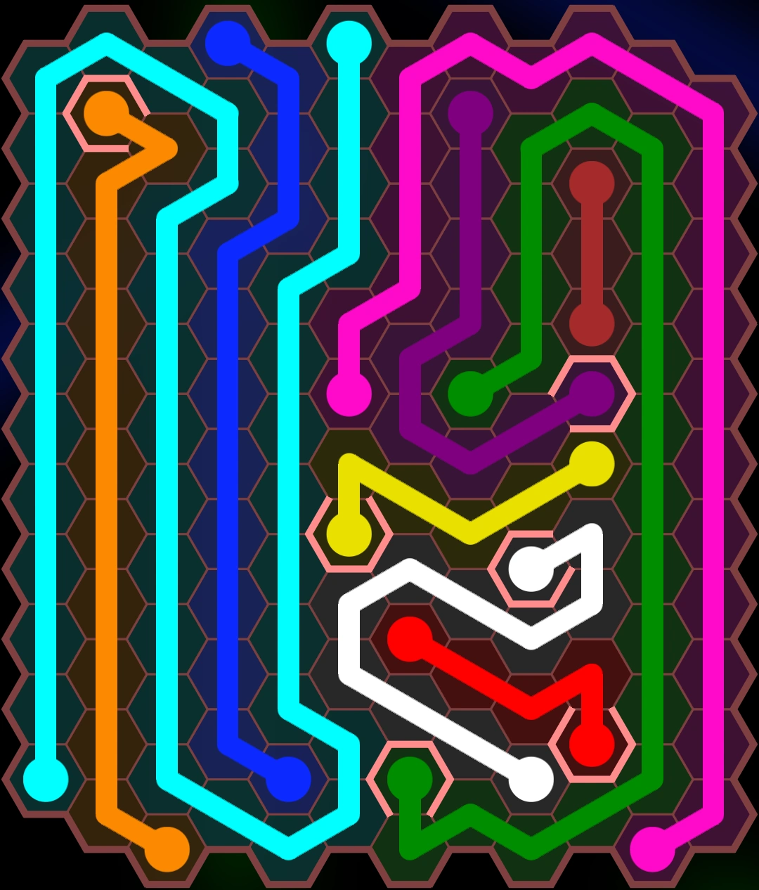 Pockets Pack Levels (121-150)/Hexes | Flow Free Wiki | Fandom