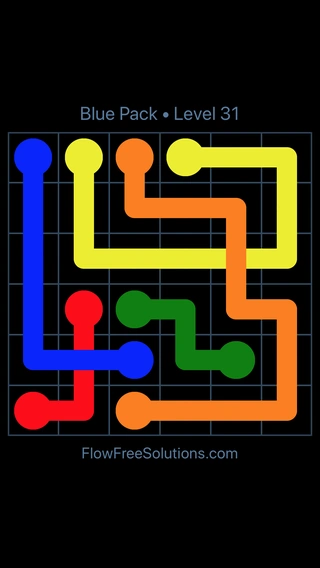 Blue Pack Levels (31-60)/Bridges | Flow Free Wiki | Fandom