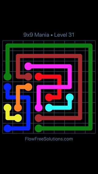 9x9 Mania Levels (31-60)/Bridges | Flow Free Wiki | Fandom