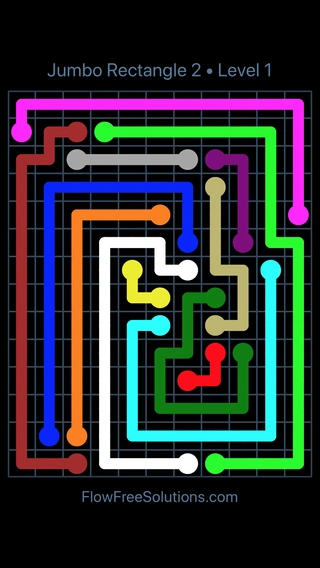 Jumbo Rectangle Pack 2 Levels (1-30) | Flow Free Wiki | Fandom