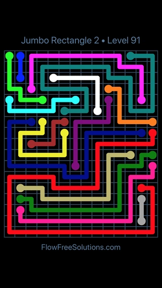 Jumbo Rectangle Pack 2 Levels (91-120) | Flow Free Wiki | Fandom