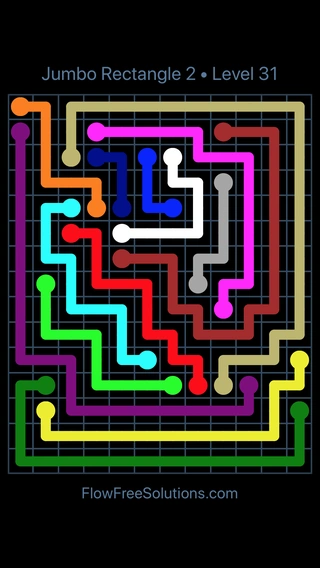 Jumbo Rectangle Pack 2 Levels (31-60) | Flow Free Wiki | Fandom