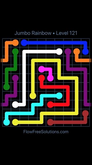 Jumbo Rainbow Levels (121-150)/Warps | Flow Free Wiki | Fandom