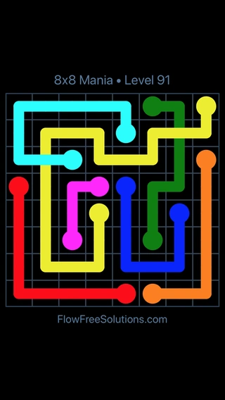8x8 Mania Levels (91-120)/Bridges | Flow Free Wiki | Fandom