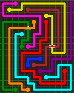 Extreme Rectangle Pack Levels (121-150)/Bridges | Flow Free Wiki | Fandom