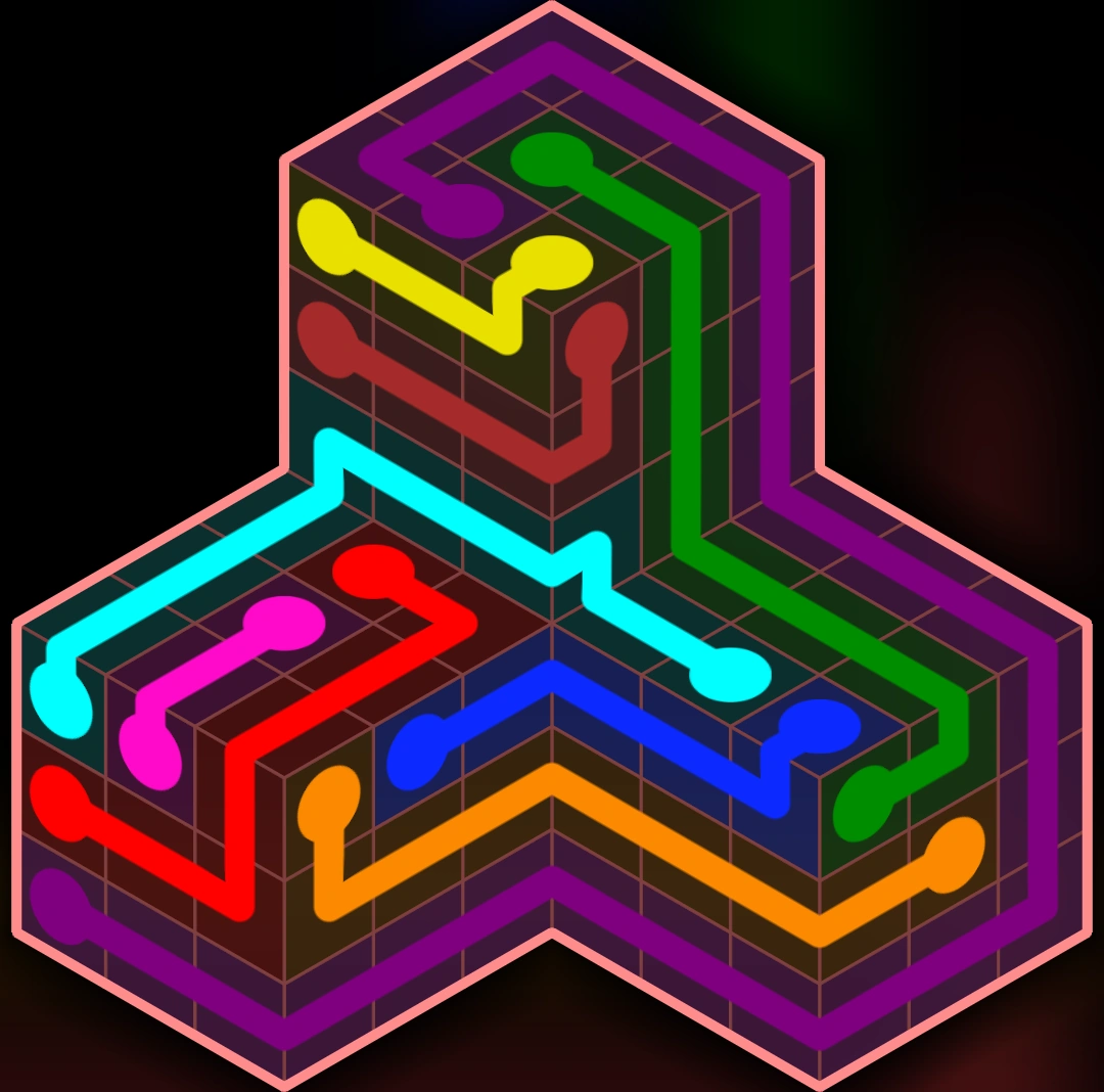 Triple Cube Levels (121-150)/Shapes | Flow Free Wiki | Fandom