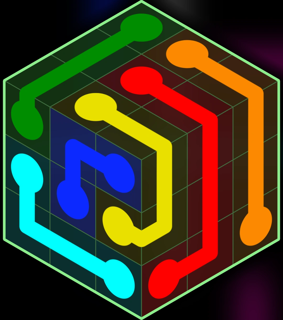 Cube Pack Levels (1-30)/Shapes | Flow Free Wiki | Fandom