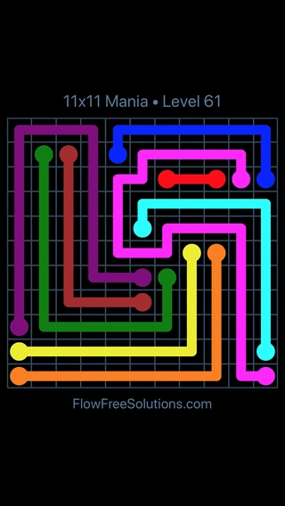11x11 Mania Levels (61-90) | Flow Free Wiki | Fandom