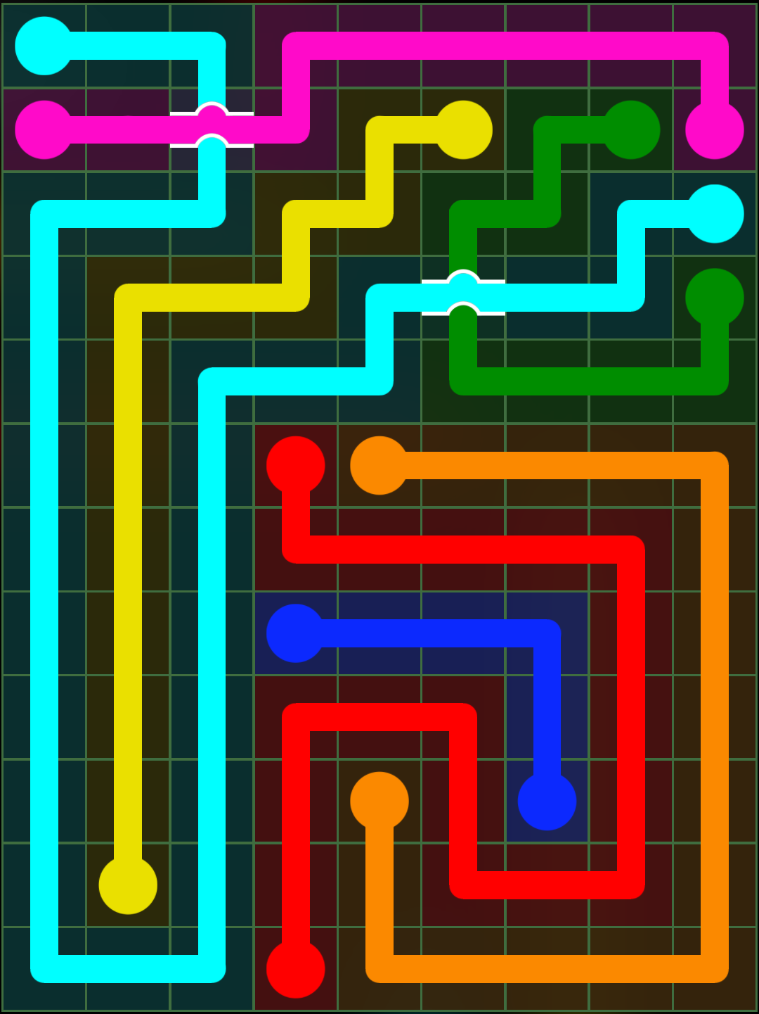 Extreme Rectangle Pack Levels (31-60)/Bridges | Flow Free Wiki | Fandom