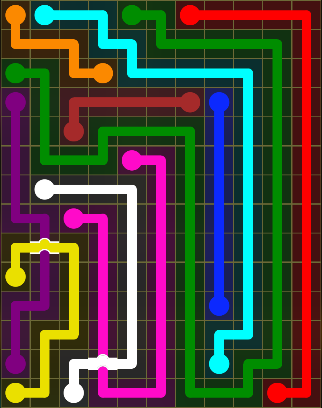 11x14 Mega Mania Levels (61-90)/Bridges | Flow Free Wiki | Fandom