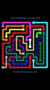 14x14 Mania Levels (91-120)/Bridges | Flow Free Wiki | Fandom