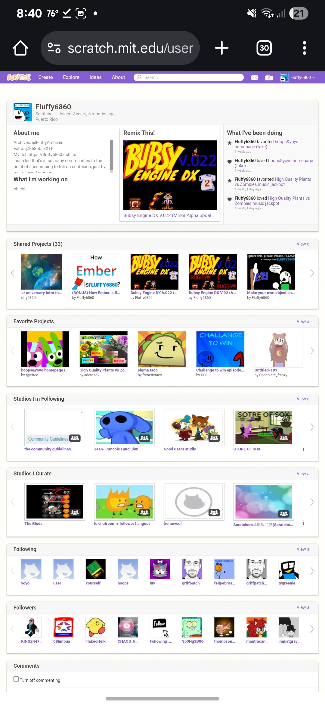 Fluffy6860 (Scratch) | FluffyPedia - Fluffy6860 Official Wiki | Fandom