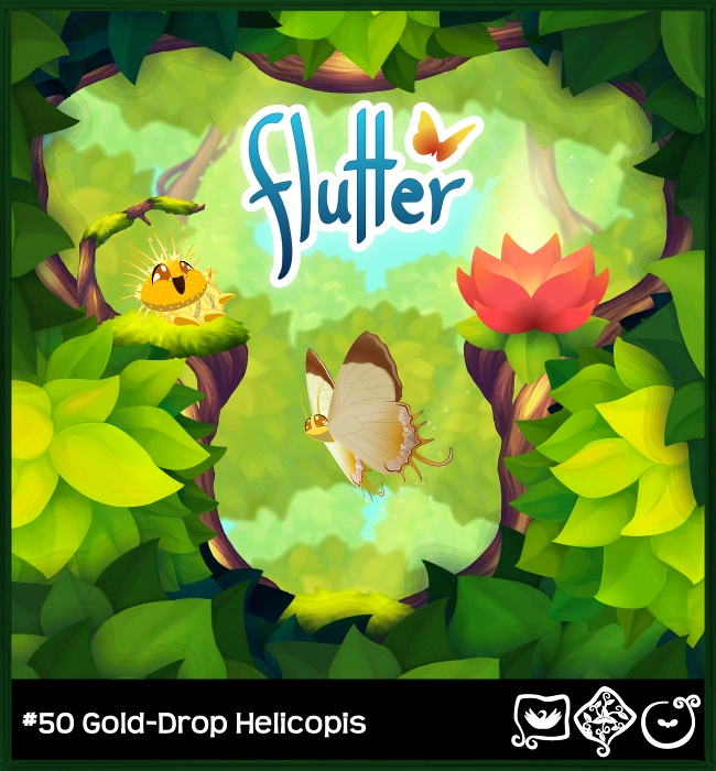 Gold-Drop Helicopis | Flutter Butterfly Sanctuary Wiki | Fandom