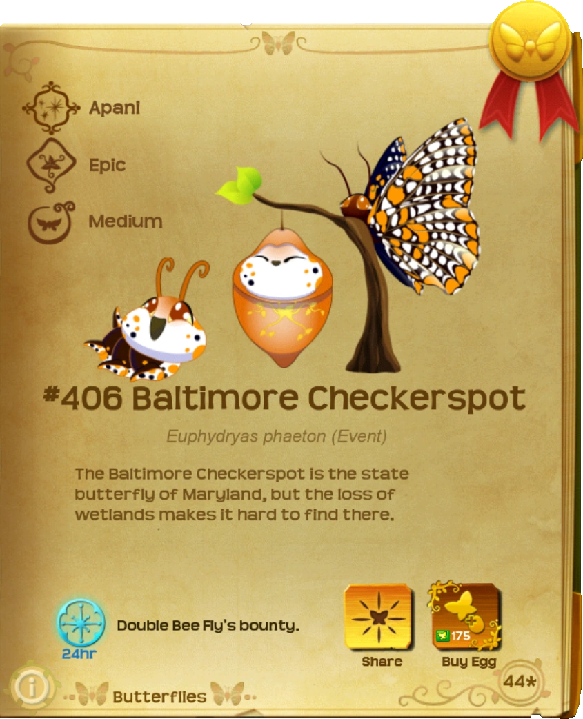 Baltimore Checkerspot | Flutter Butterfly Sanctuary Wiki | Fandom