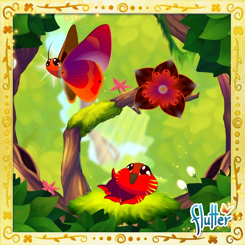 Banded Orange Awlet | Flutter Butterfly Sanctuary Wiki | Fandom