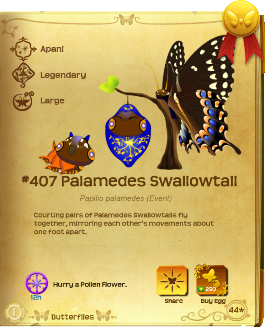 Palamedes Swallowtail Flutter Butterfly Sanctuary Wiki Fandom