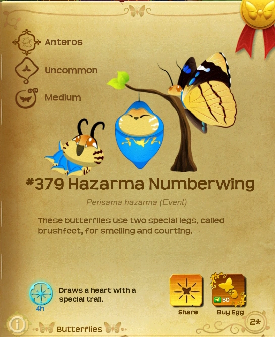 Hazarma Numberwing | Flutter Butterfly Sanctuary Wiki | Fandom