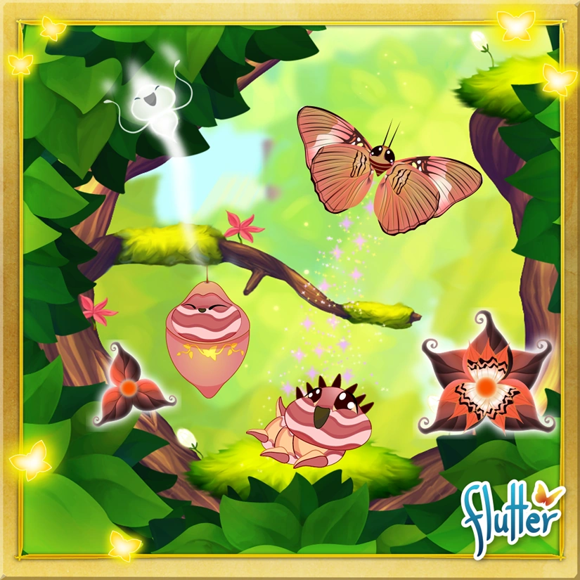 Pink-barred Sister | Flutter Butterfly Sanctuary Wiki | Fandom