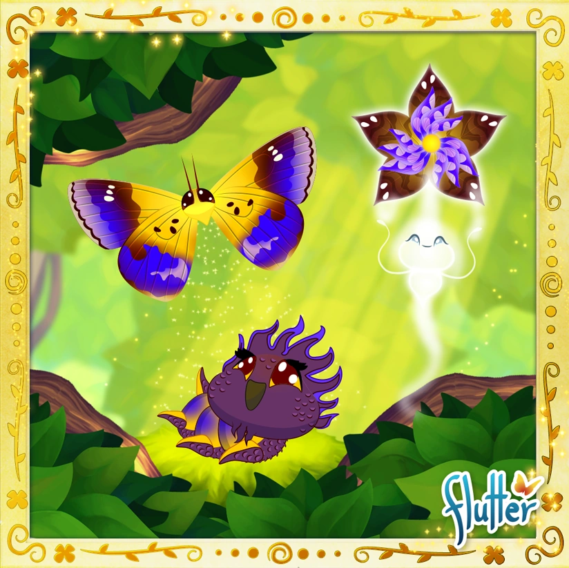 Purple and Gold Skipper | Flutter Butterfly Sanctuary Wiki | Fandom