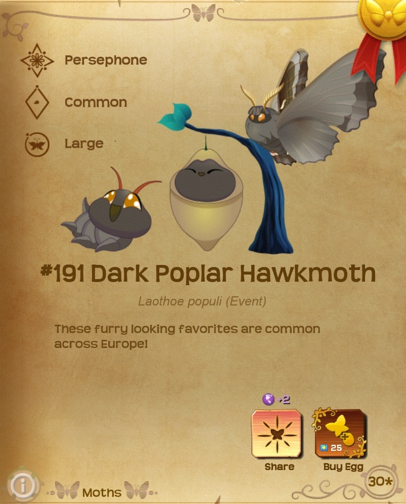 Dark Poplar Hawkmoth | Flutter: Starlight Wikia | Fandom