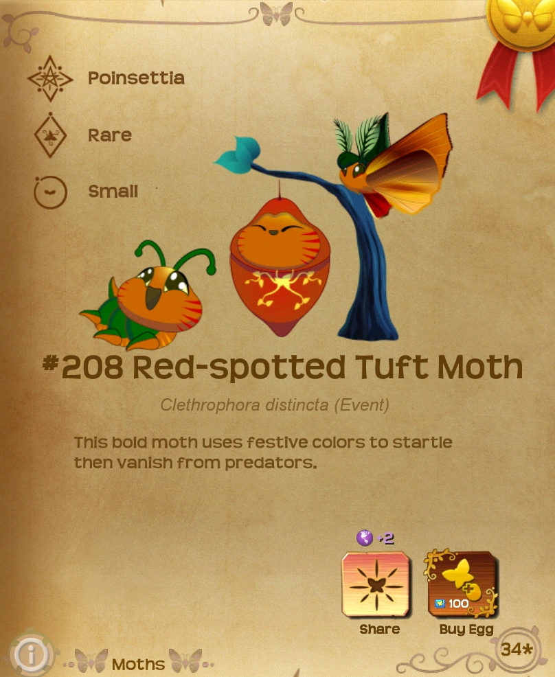 Red-spotted Tuft Moth | Flutter: Starlight Wikia | Fandom