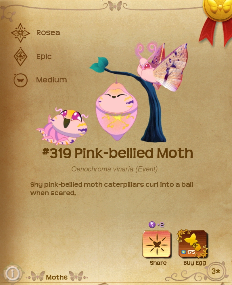 Pink-bellied Moth | Flutter: Starlight Wikia | Fandom
