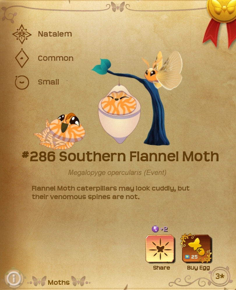 Southern Flannel Moth | Flutter: Starlight Wikia | Fandom